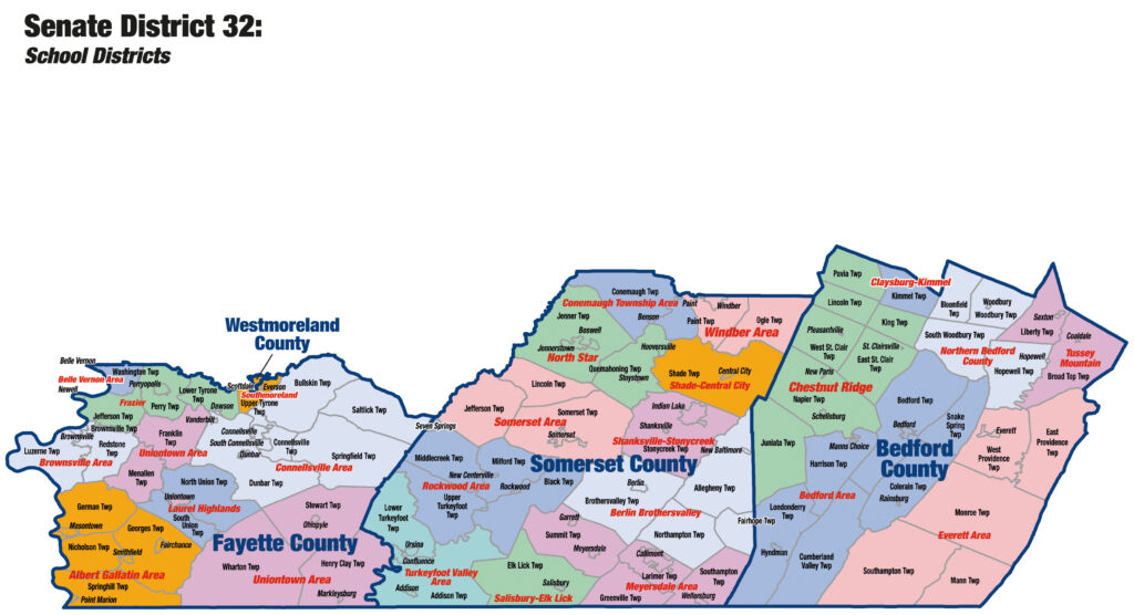 32nd master map - Senator Pat Stefano